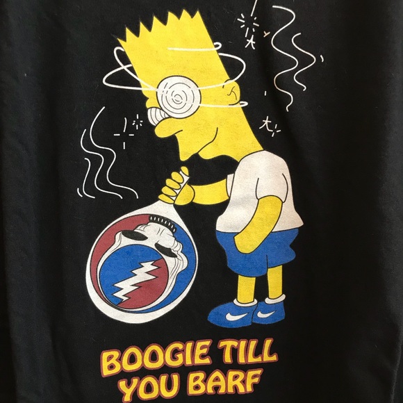 Shirts | Grateful Dead Boogie Till You Barf Bart Shirt | Poshmark